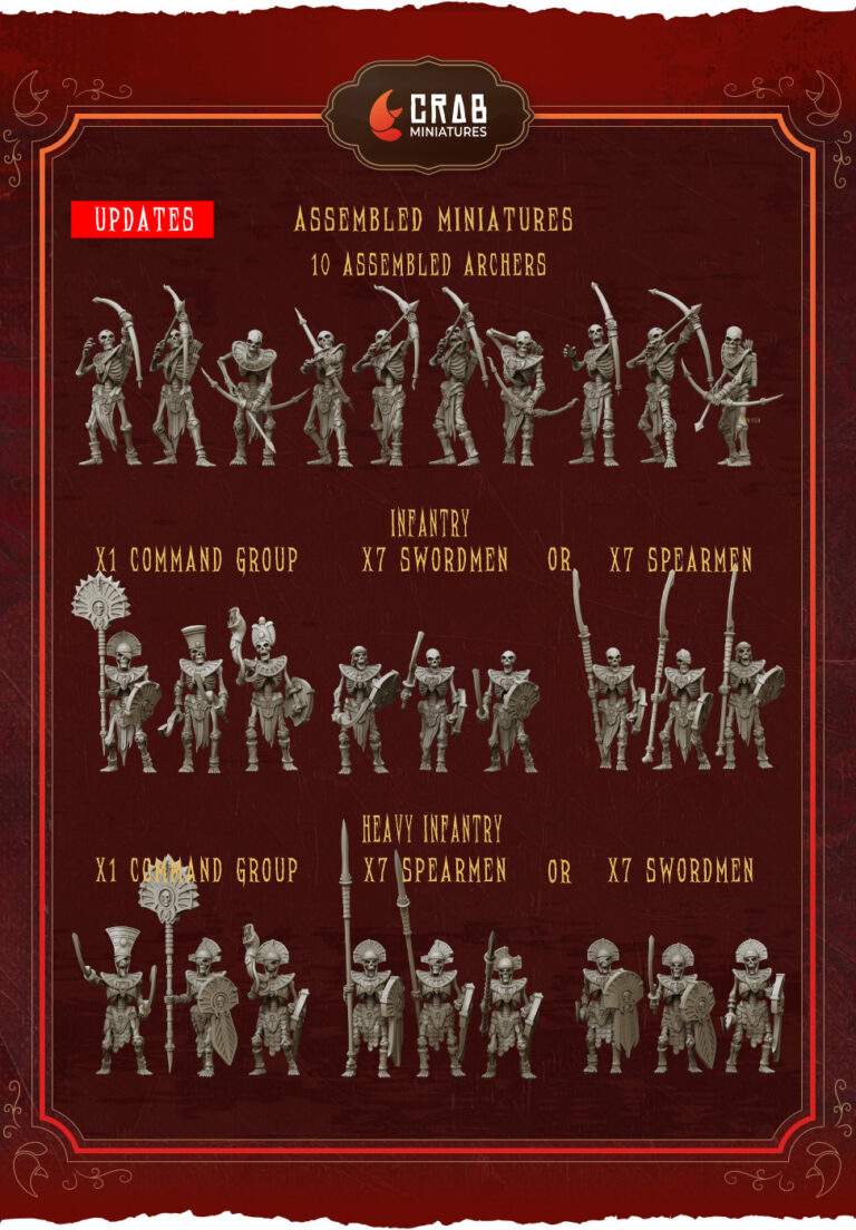 Pharaoh's Legacy: Undead Army • Crab Miniatures